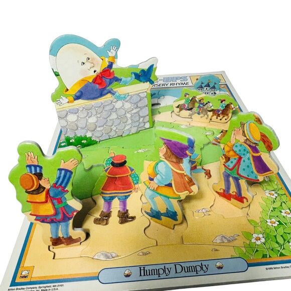 Toys | Vintage Humpty Dumpty Puzzle Ups 1988 Stand Up Nursery Rhyme ...